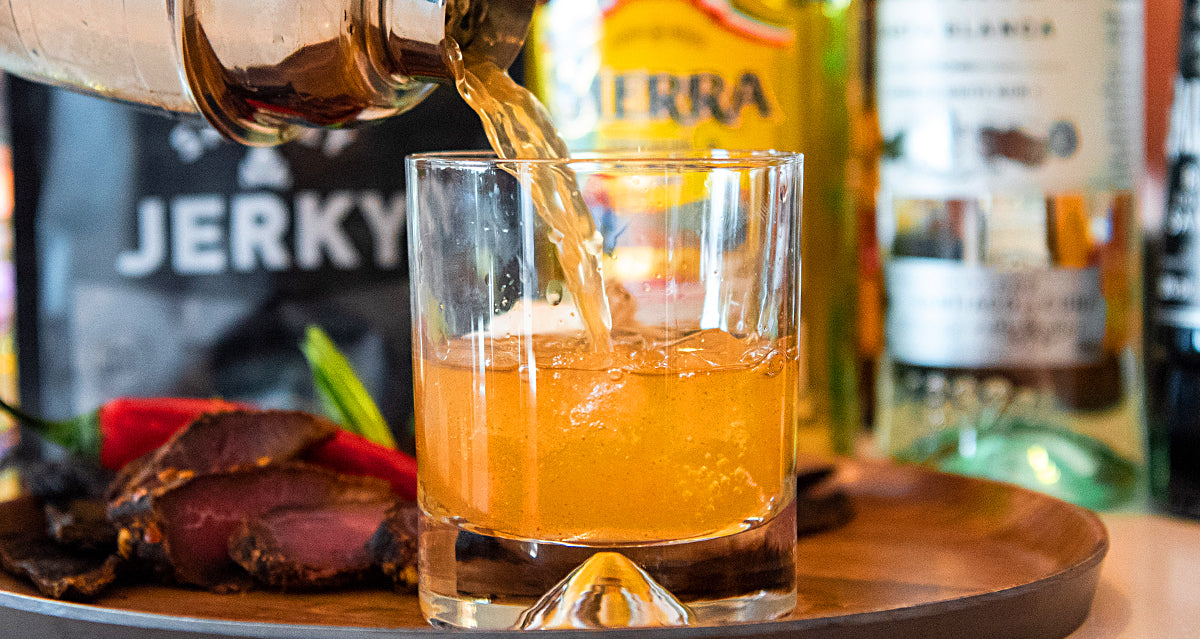 Cocktail Pairings: Smokey Jerky X Ginger Jack - The Jerky Co.
