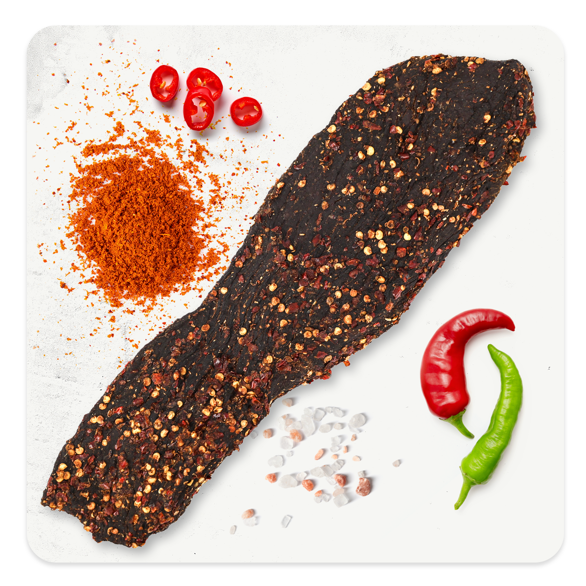 Buy Chilli Biltong Online | Chilli Beef Biltong | The Jerky Co