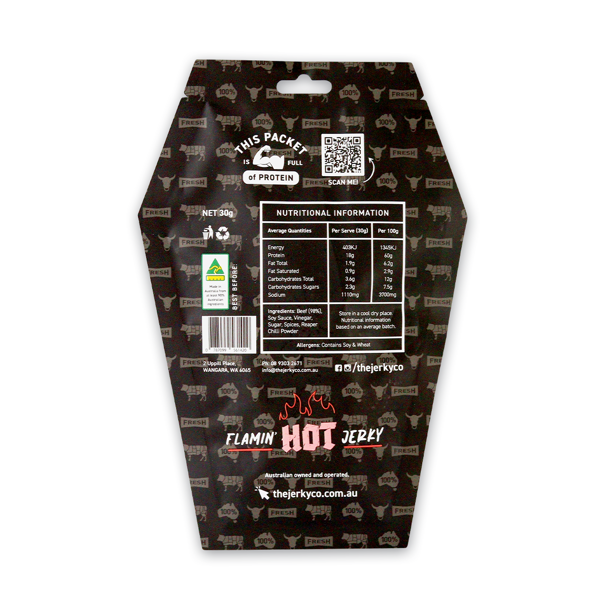 Spicy Beef Jerky | | Red Hot Reaper Chilli | The Jerky Co